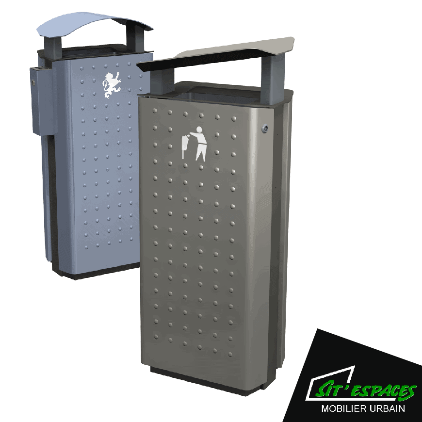 Mobilier Urbain - Corbeille Bammens Citypole | Sit'Espaces